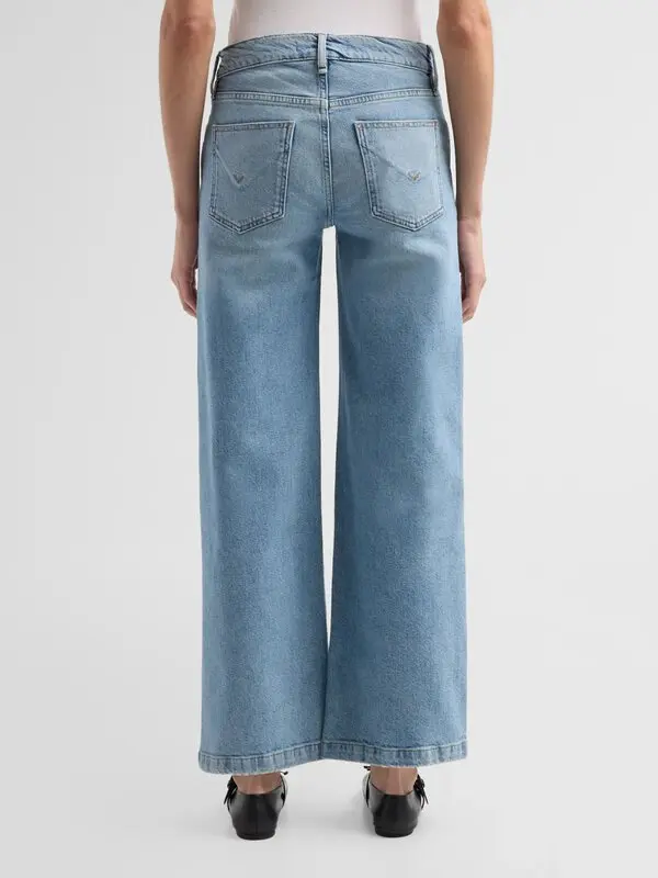 Hudson Jeans Rylee Low-rise Wide-leg Jeans - Enlighten