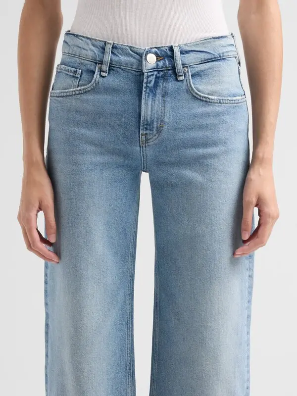 Hudson Jeans Rylee Low-rise Wide-leg Jeans - Enlighten