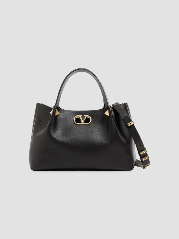 Valentino Garavani Small Soft Leather Top Handle Bag - Black