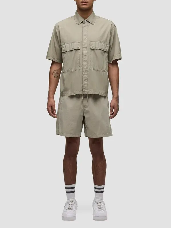 Hudson Jeans Utility Short-sleeve Shirt - Laurel