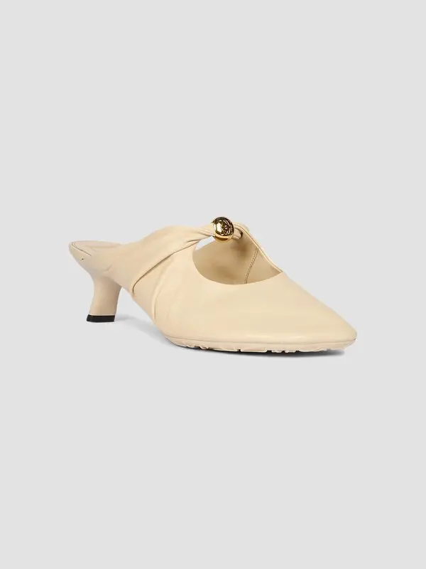 Loewe Pebble 45mm Leather Mules