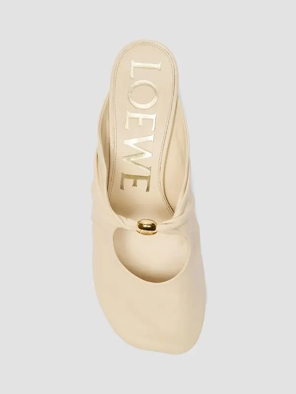 Loewe Pebble 45mm Leather Mules
