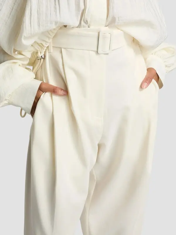 Co Pleated Tton Batwing Pants