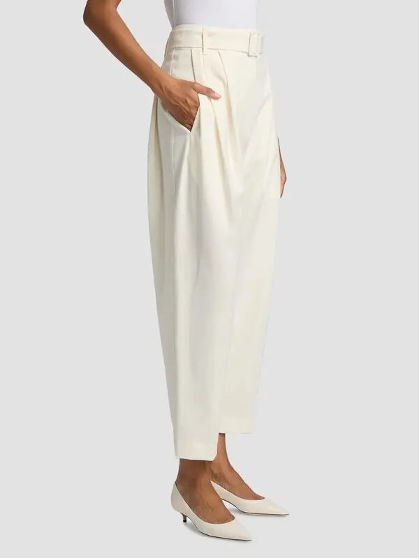 Co Pleated Tton Batwing Pants