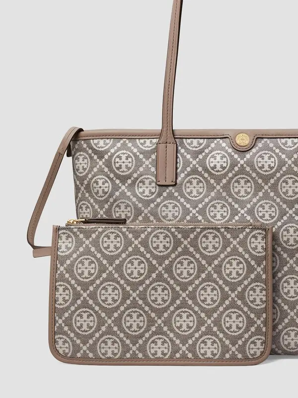 Tory Burch Small T Monogram Jacquard Tote Bag