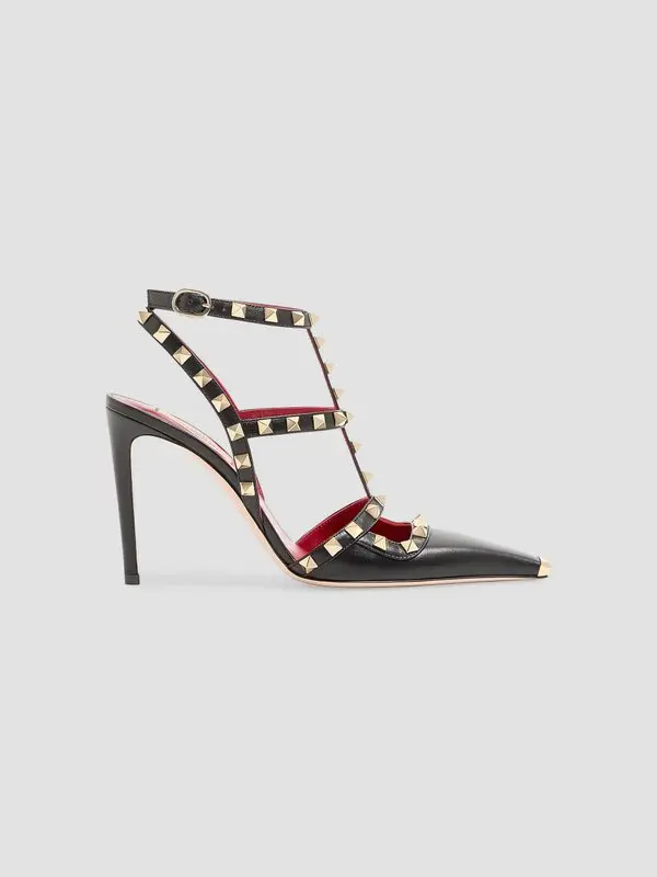 Valentino Garavani Rockstud 100mm Kidskin Pumps - Black