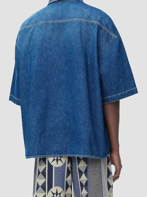 Loewe X Paula's Ibiza Denim Short-sleeve Shirt