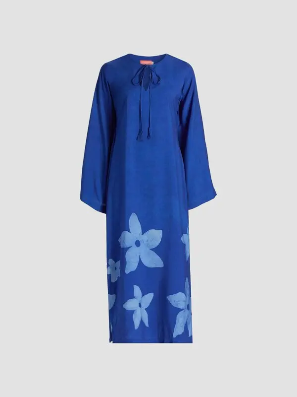 ELISAMAMA Naj Floral A-line Midi-dress