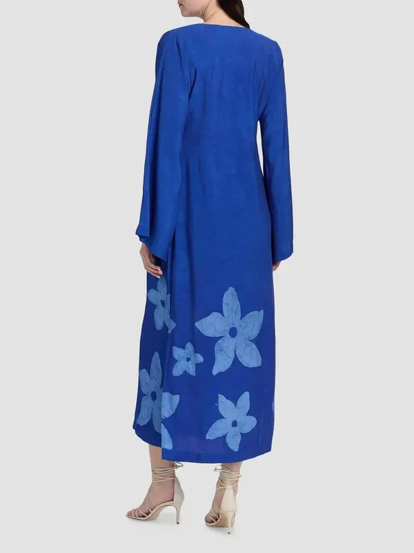 ELISAMAMA Naj Floral A-line Midi-dress