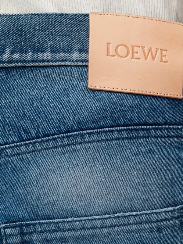 Loewe X Paula's Ibiza Patchwork Straight-leg Jeans