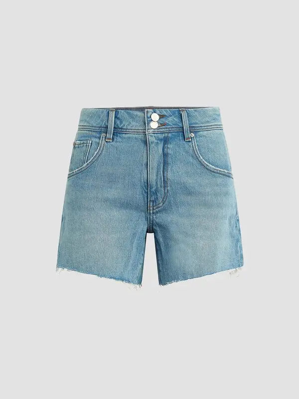 Hudson Jeans Devon Raw-edge Boyfriend Denim Shorts