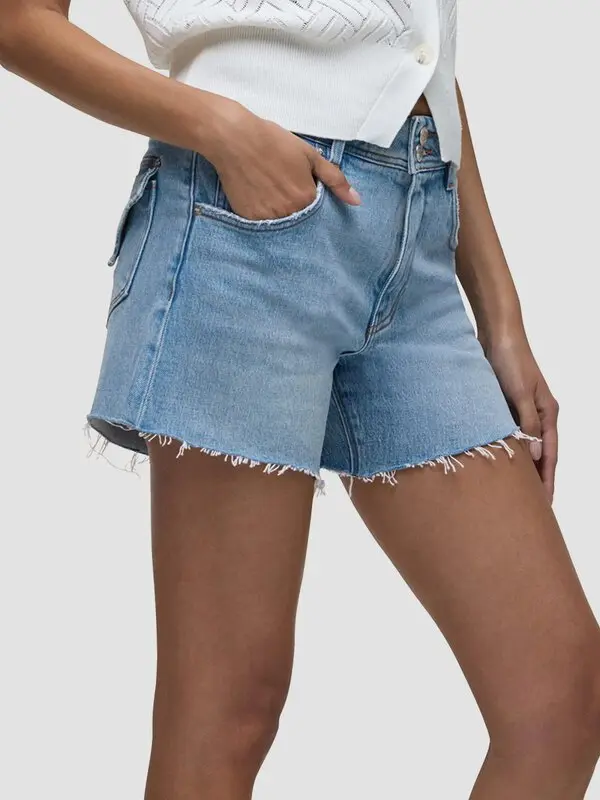 Hudson Jeans Devon Raw-edge Boyfriend Denim Shorts