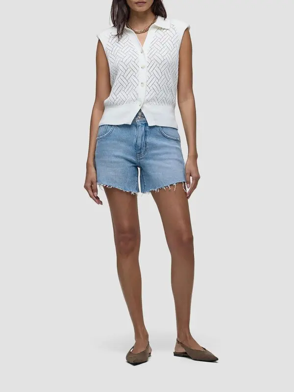 Hudson Jeans Devon Raw-edge Boyfriend Denim Shorts