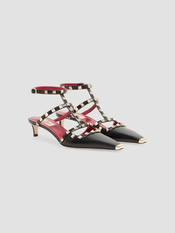 Valentino Garavani Rockstud 40mm Kidskin Pumps - Black