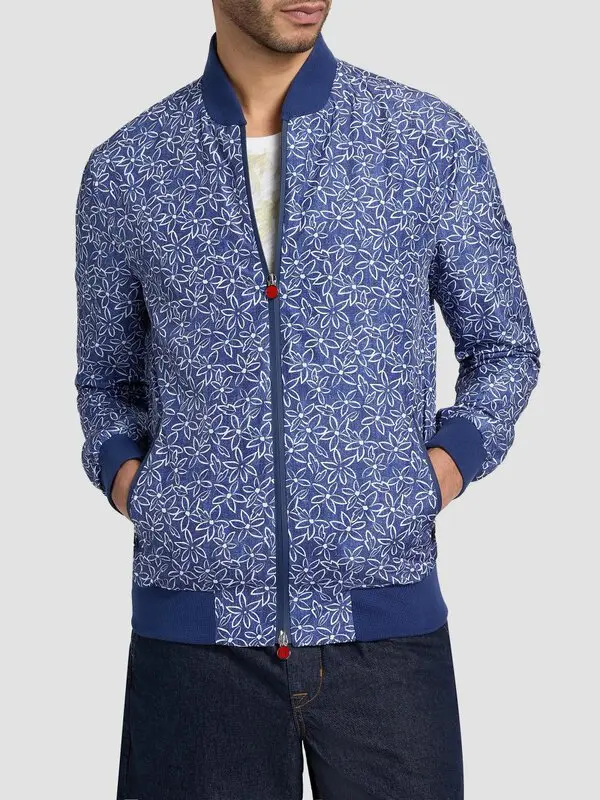 Kiton Floral Swim Bomber Jacket