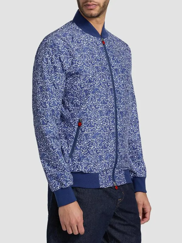 Kiton Floral Swim Bomber Jacket