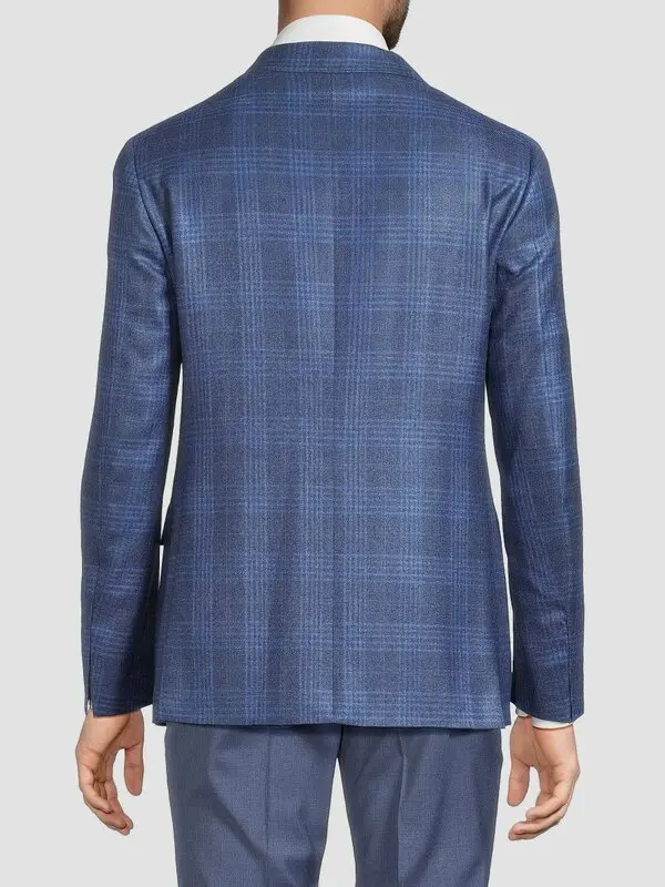 Canali Kei Silk-cashmere Trim-fit Solid Sport Coat