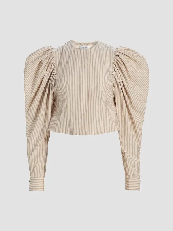 Ronny Kobo Jiani Striped Cotton Top