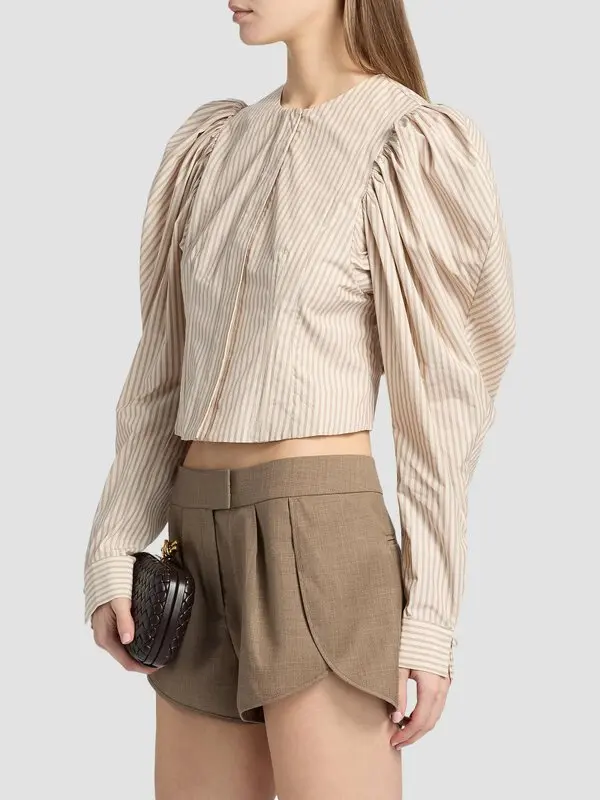 Ronny Kobo Jiani Striped Cotton Top