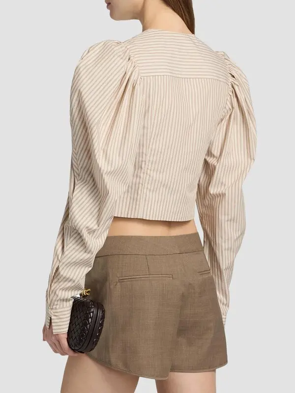 Ronny Kobo Jiani Striped Cotton Top