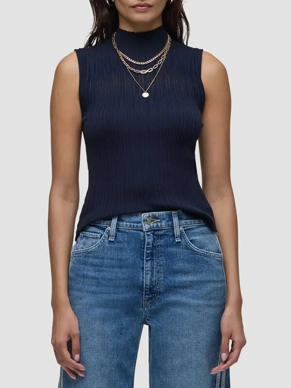 Hudson Jeans Mock Turtleneck Sweater Tank