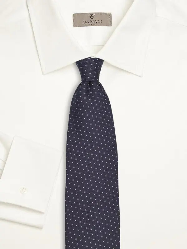 Canali Light Squares Silk Tie
