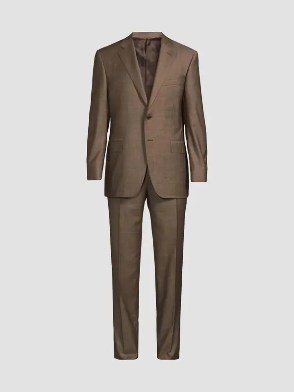 Canali Siena Notch Lapel Wool Suit