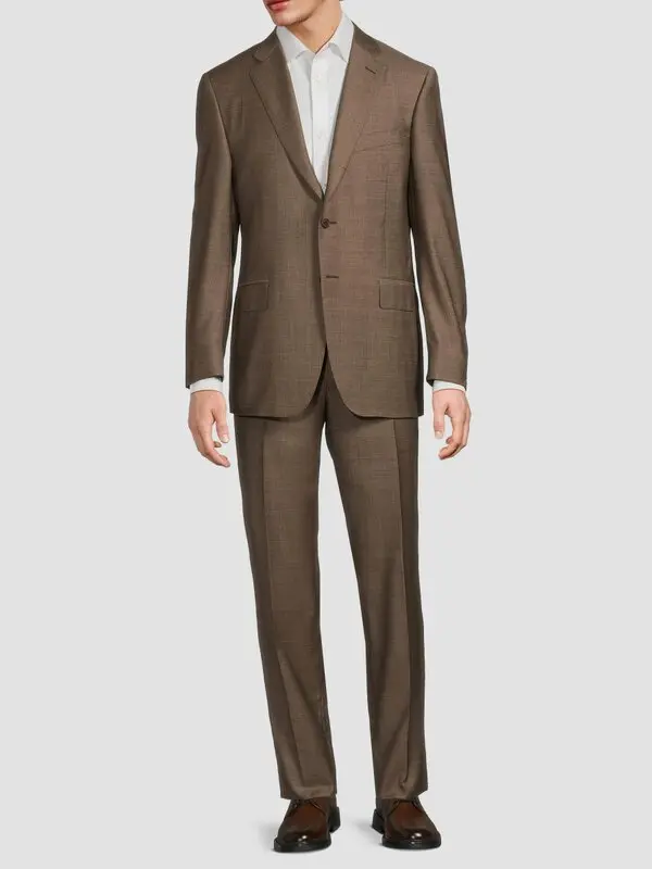 Canali Siena Notch Lapel Wool Suit