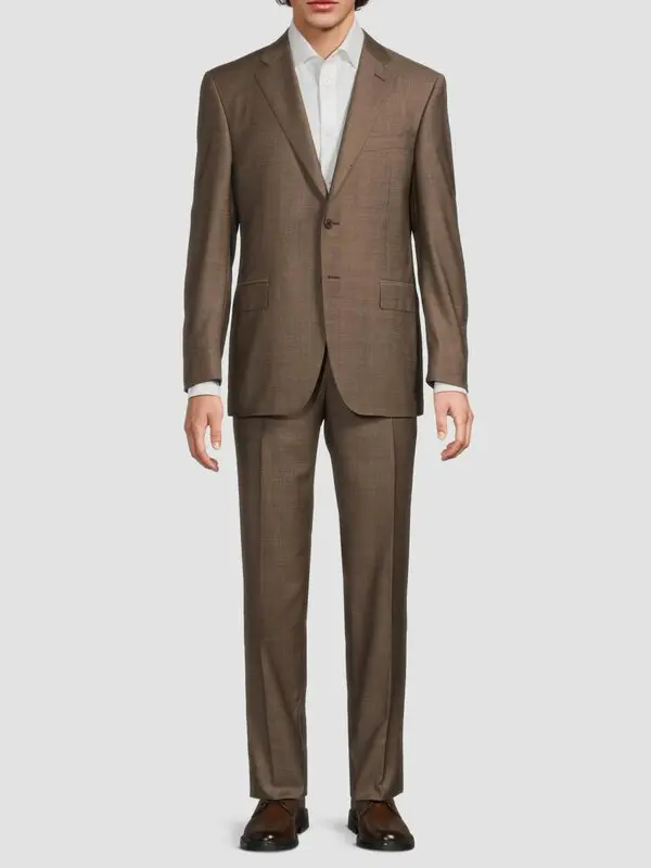 Canali Siena Notch Lapel Wool Suit
