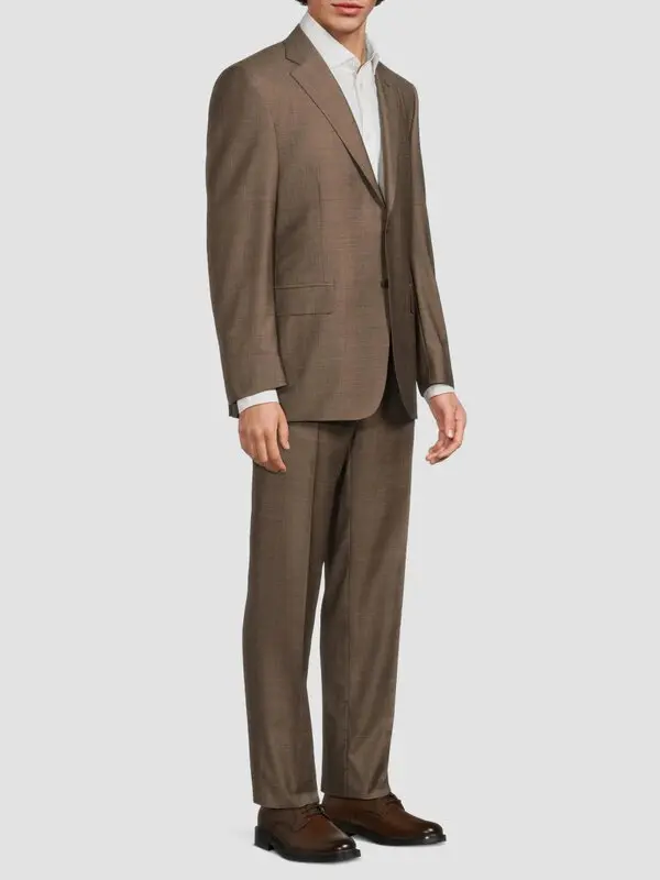Canali Siena Notch Lapel Wool Suit