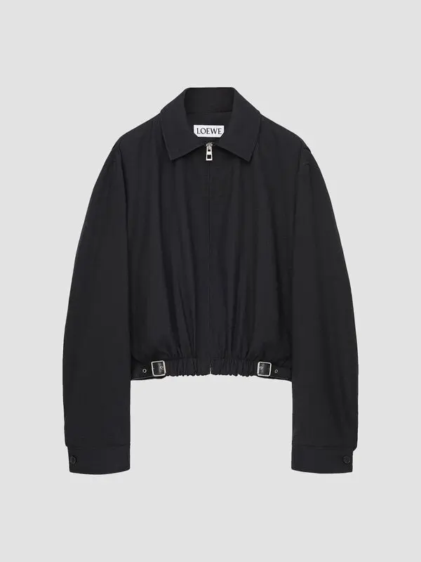 Loewe Wool-blend Belted Blouson Jacket