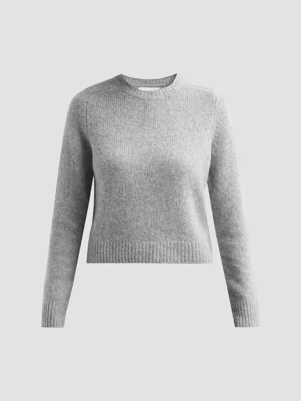 LISA YANG Solene Cashmere-silk Regular-fit Sweater - Cloudy
