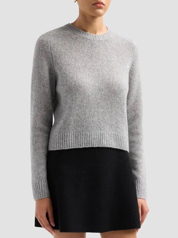LISA YANG Solene Cashmere-silk Regular-fit Sweater - Cloudy
