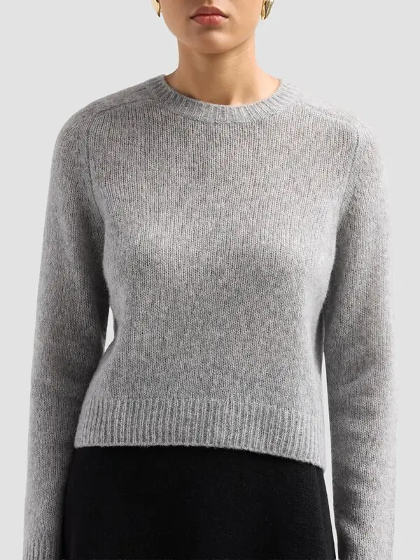 LISA YANG Solene Cashmere-silk Regular-fit Sweater - Cloudy