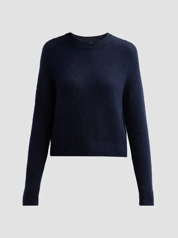 LISA YANG Solene Cashmere-silk Regular-fit Sweater - Navy