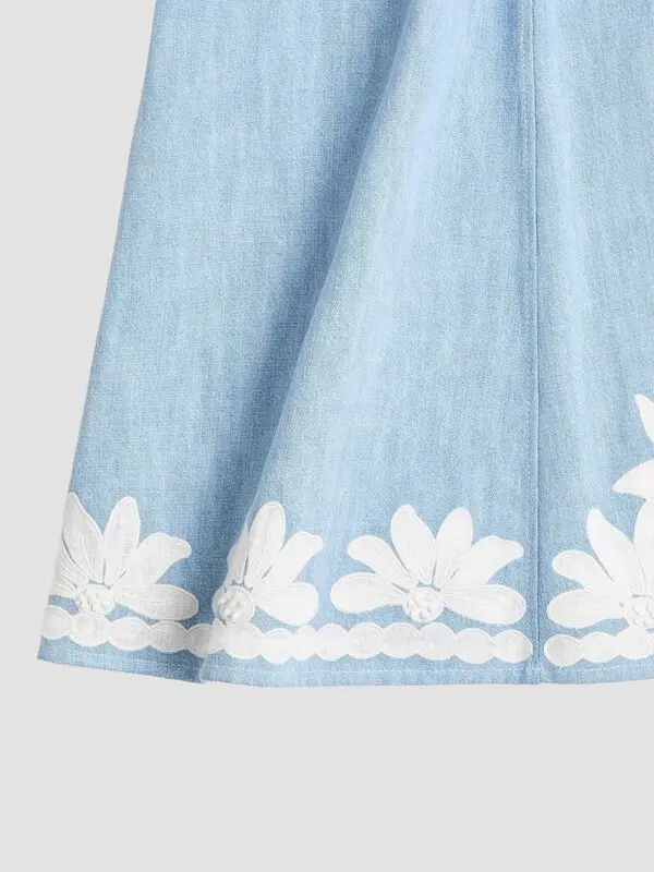 Valentino Garavani Embroidered Midi Skirt