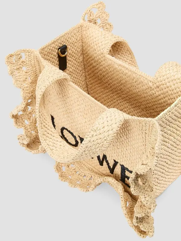 Loewe X Paula's Ibiza Font Raffia Tote Bag