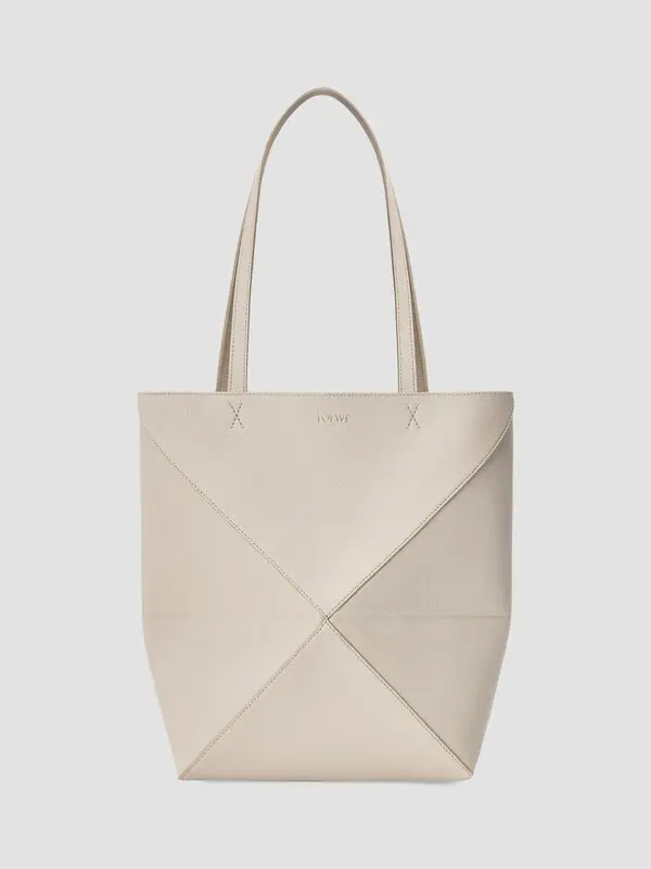 Loewe Medium Puzzle Fold Grained Leather Tote Bag