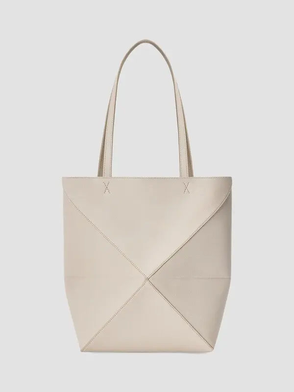 Loewe Medium Puzzle Fold Grained Leather Tote Bag