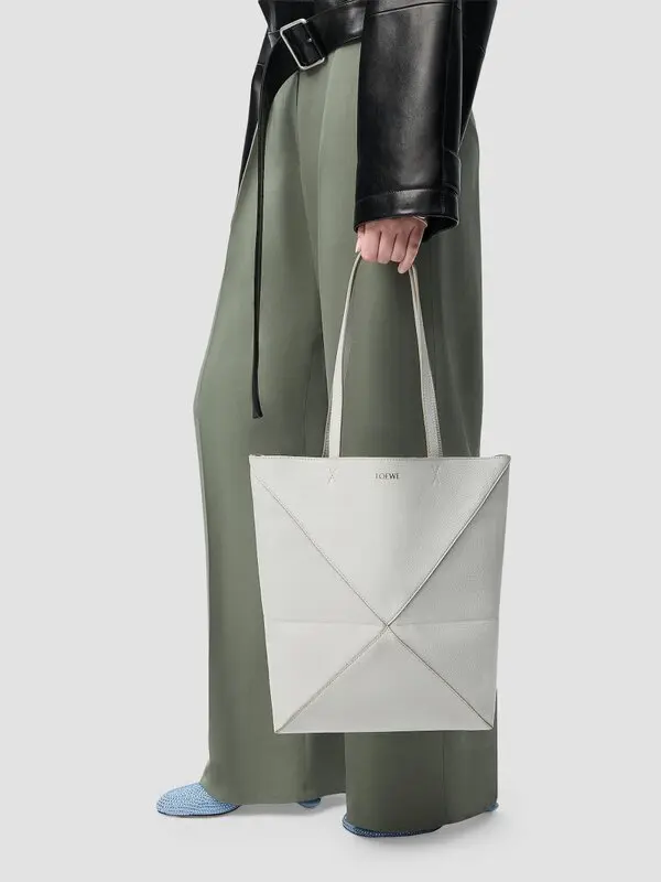 Loewe Medium Puzzle Fold Grained Leather Tote Bag