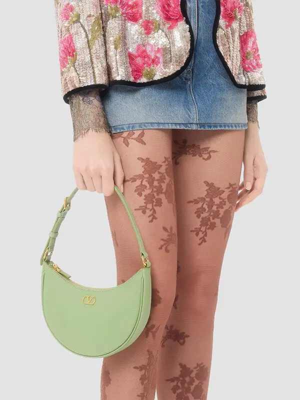 Valentino Garavani Hobo Bag In Grainy Calfskin