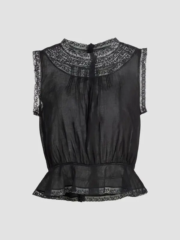 DÔEN Lilibet Cotton Top - Black