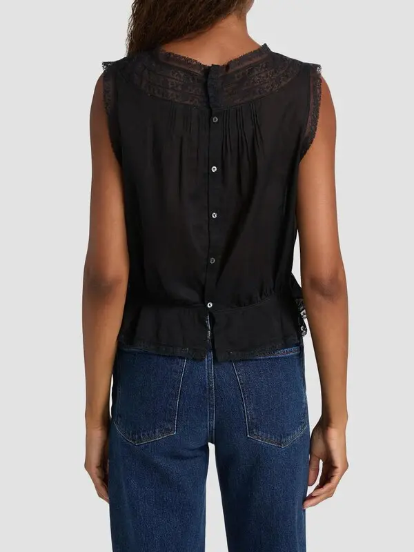 DÔEN Lilibet Cotton Top - Black