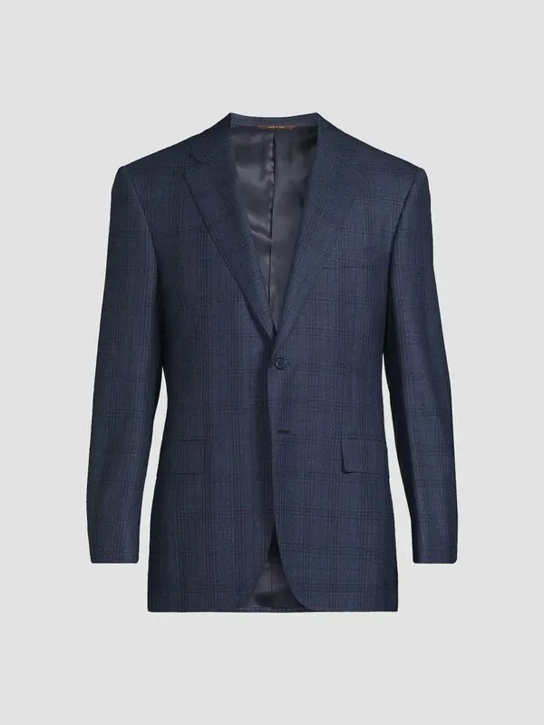 Canali Siena Plaid Classic-fit Sportcoat