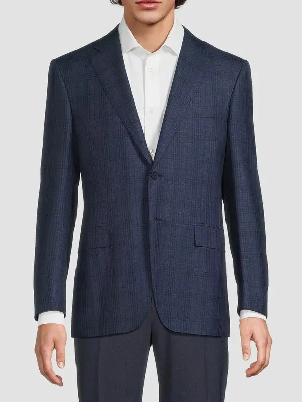 Canali Siena Plaid Classic-fit Sportcoat