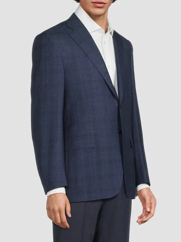 Canali Siena Plaid Classic-fit Sportcoat