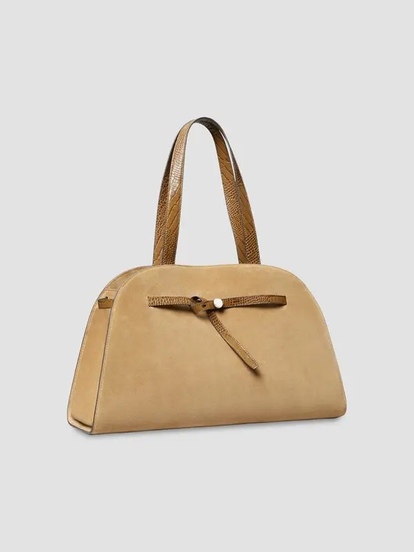 Tory Burch Romy Large Suede Shoulder Bag