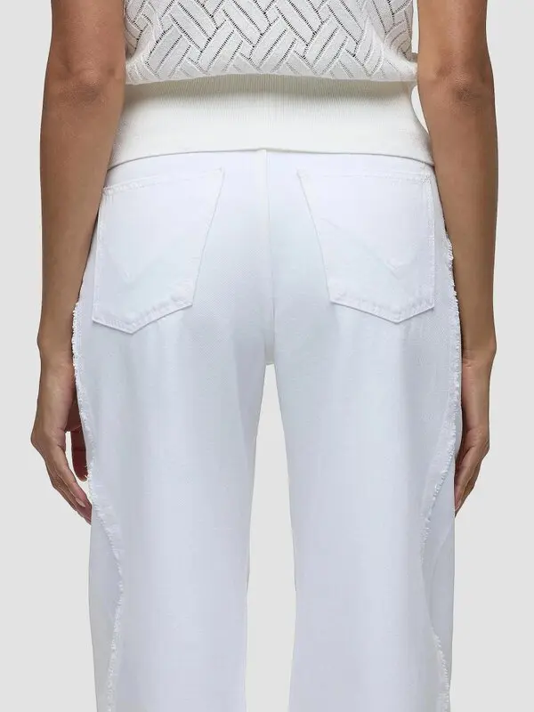Hudson Jeans Jodie Wide-leg Frayed Seam Jeans