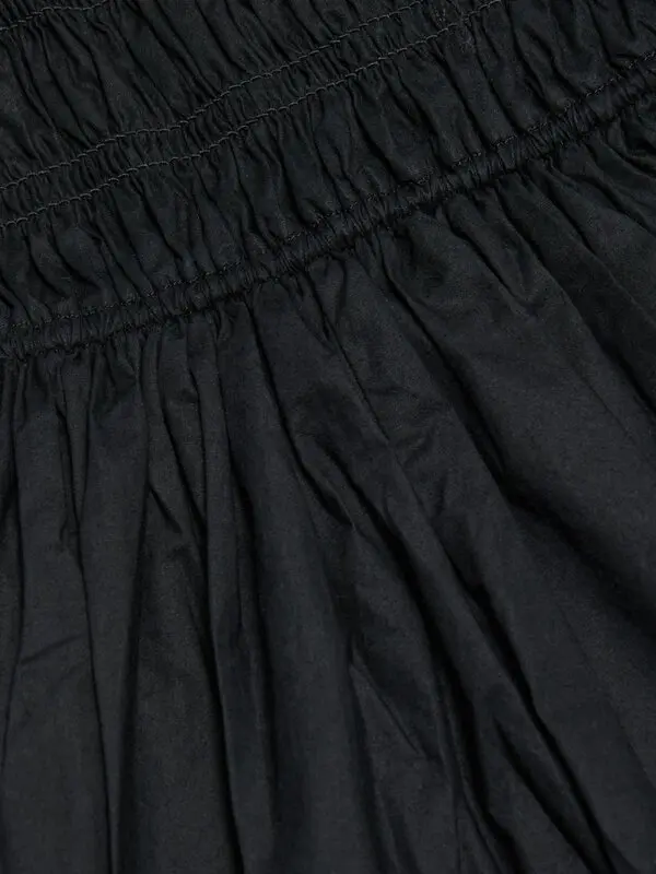 DÔEN Ischia Puff-sleeve Dress - Black