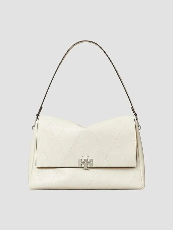 Tory Burch Charlie Large Quilted Leather Shoulder Bag